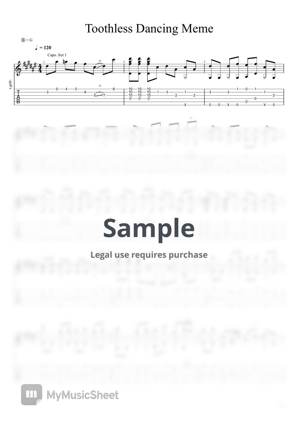 Hitomi Sato - Driftveil City(Toothless Dancing Meme) Tab + Partition à ...