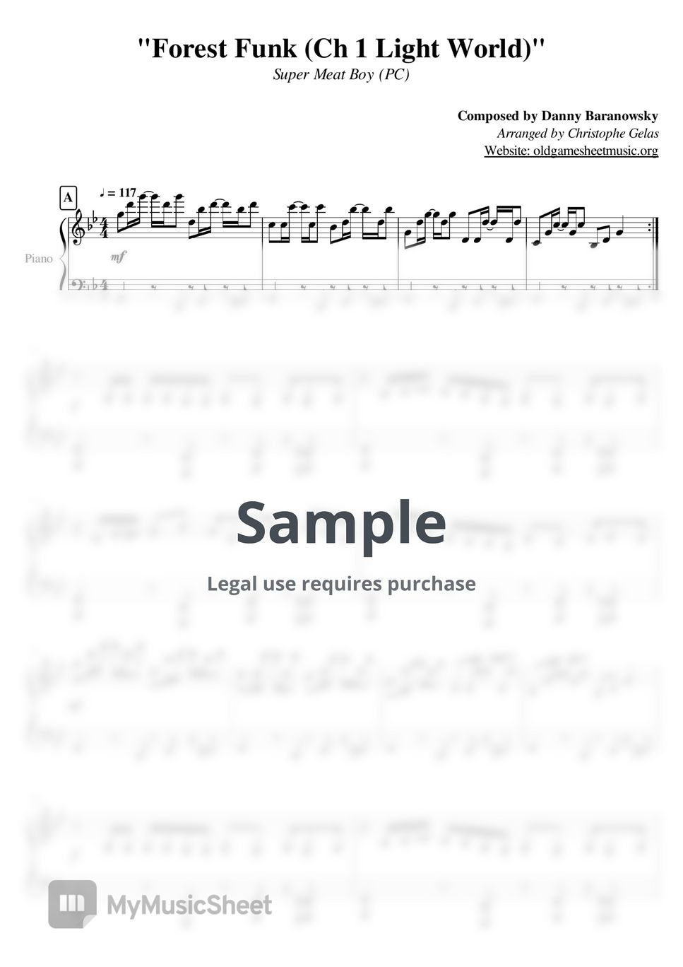 Super Meat Boy (PS4) - Forest Funk (Ch 1 Light World) Partition ...