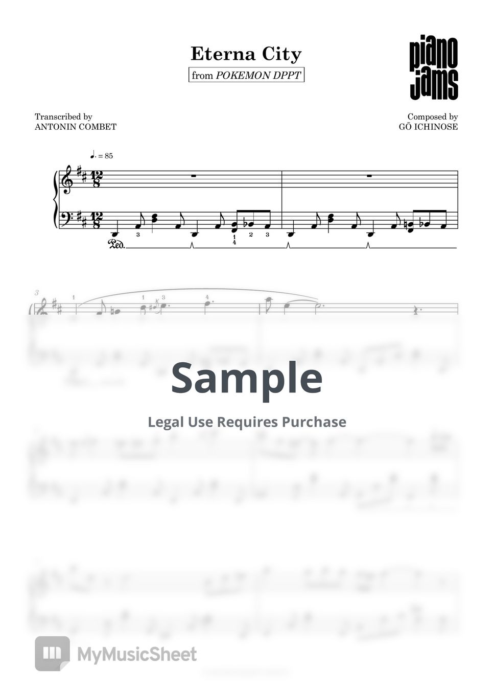 GŌ ICHINOSE - Eterna City (Pokemon Dppt) Sheets by PianoJams
