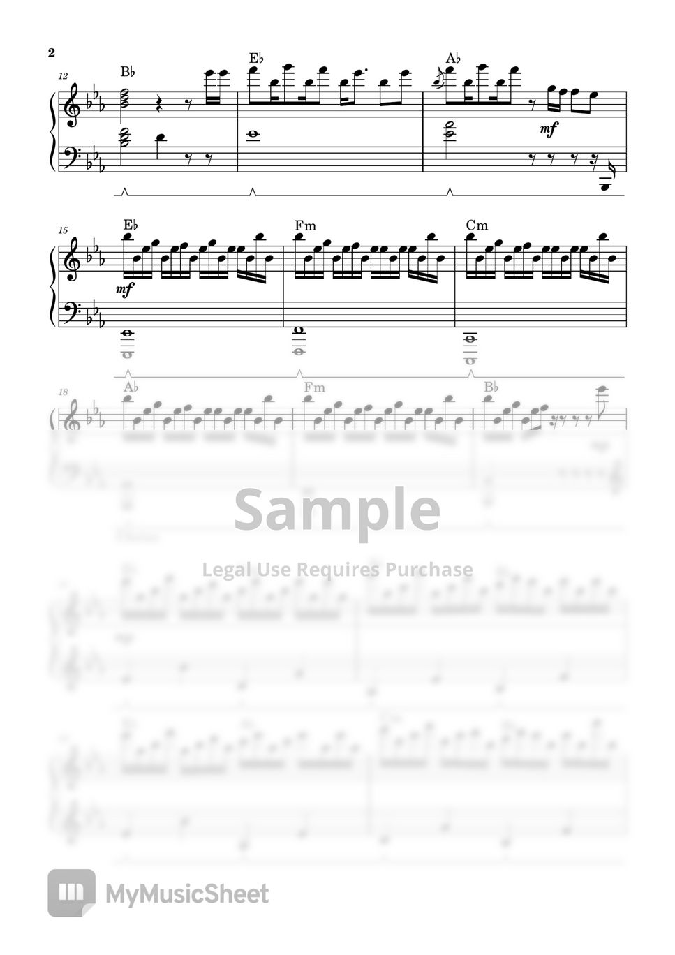 FM Static - Tonight (PIANO SHEET) Hoja by John Rod Dondoyano