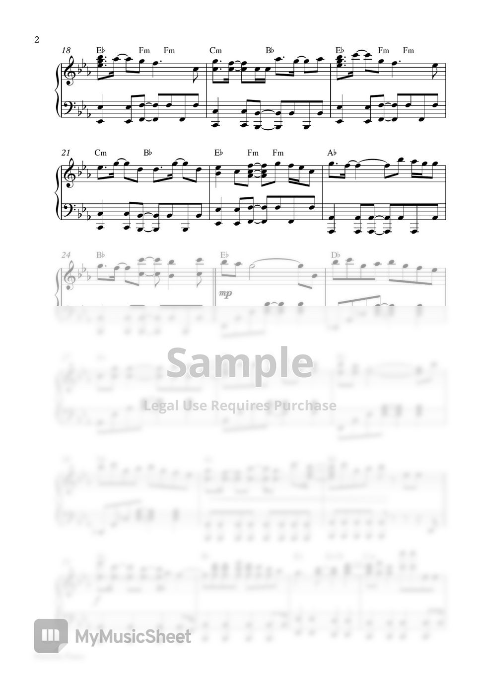 TWICE - FANCY (Piano Sheet) Sheet Music by Pianella Piano