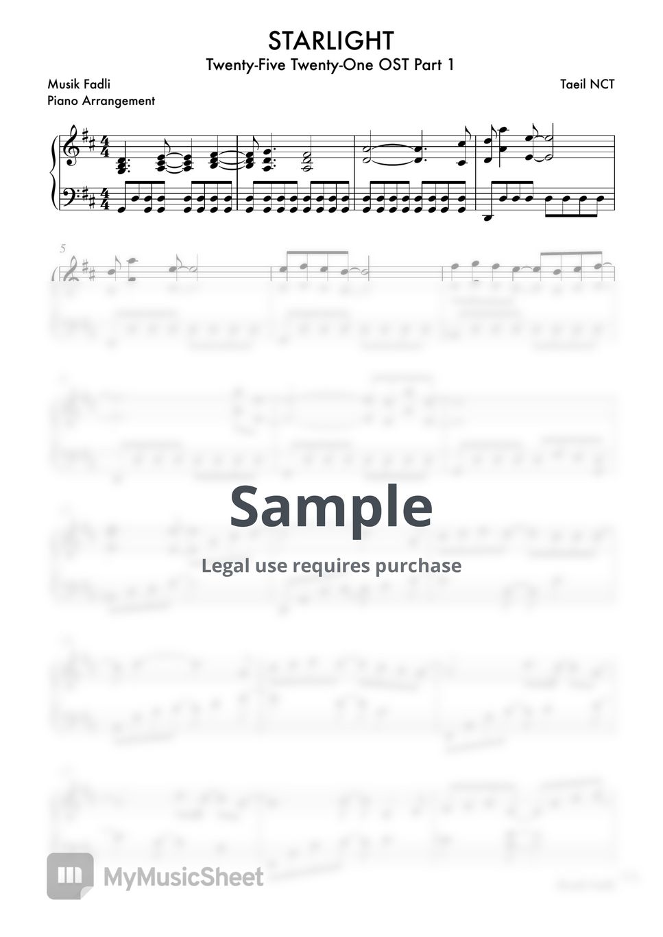 Taeil (NCT) - Starlight Sheets by Musik Fadli