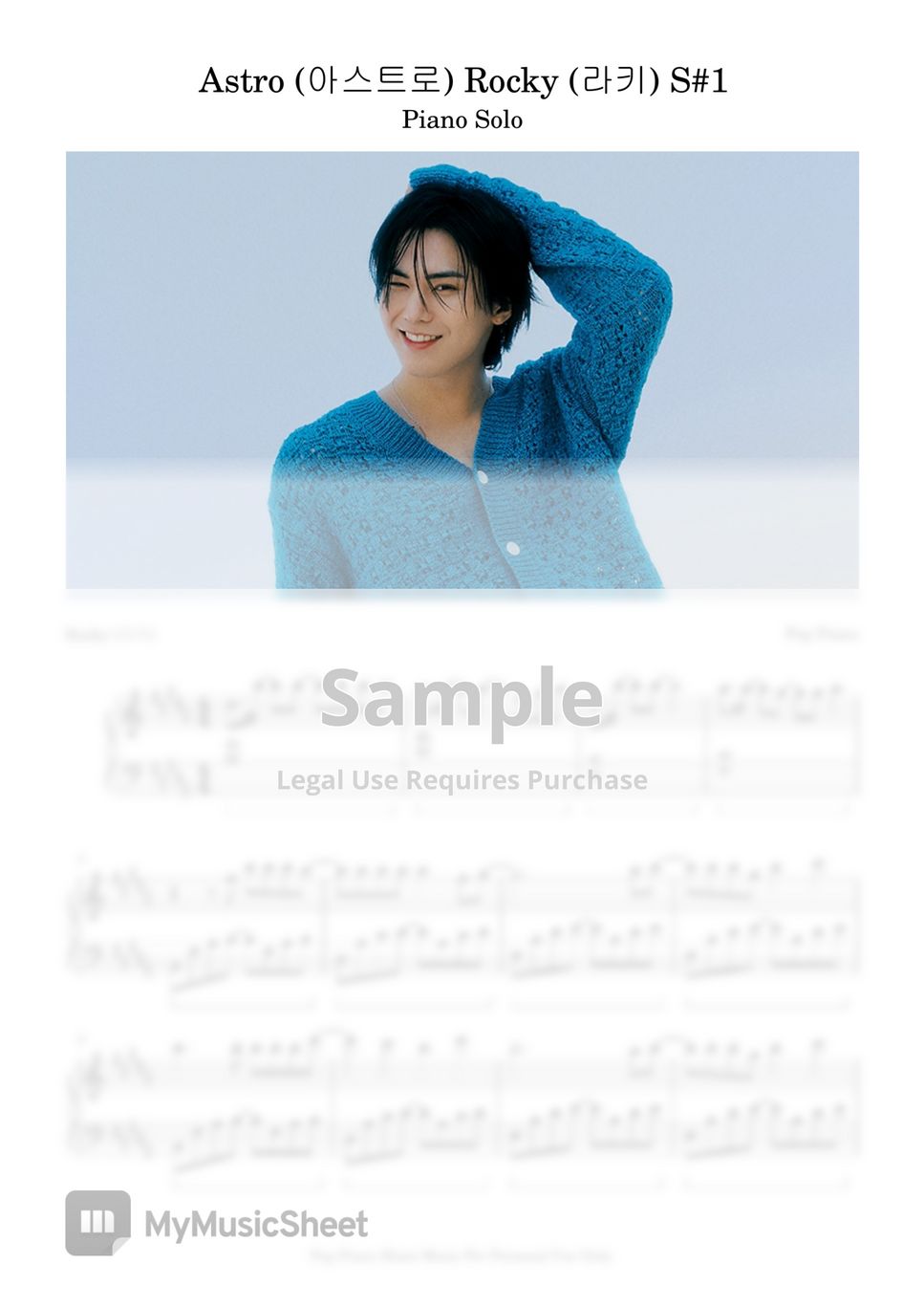 Astro (아스트로) Rocky (라키) - S#1 نوتة موسيقية by Pop Piano