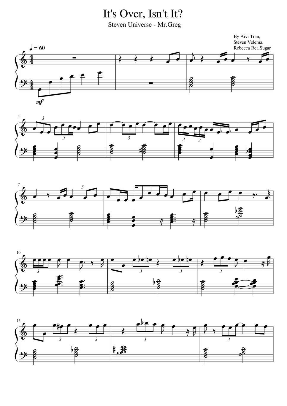 Aivi Tran, Steven Velema, Rebecca Rea Sugar - It's Over, Isn't It ...