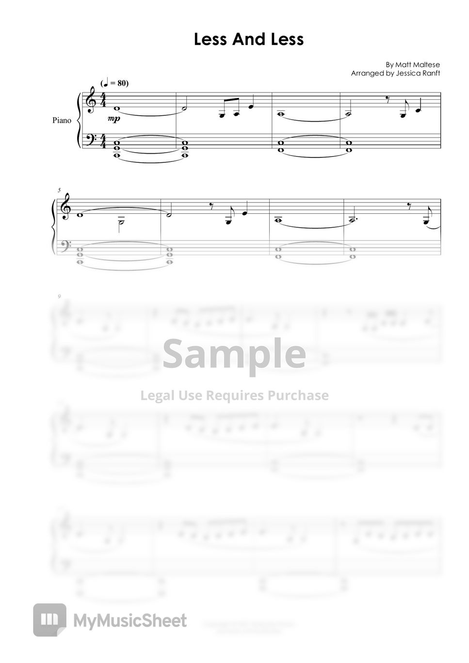 Matt Maltese - Less and Less Sheets by Balladial