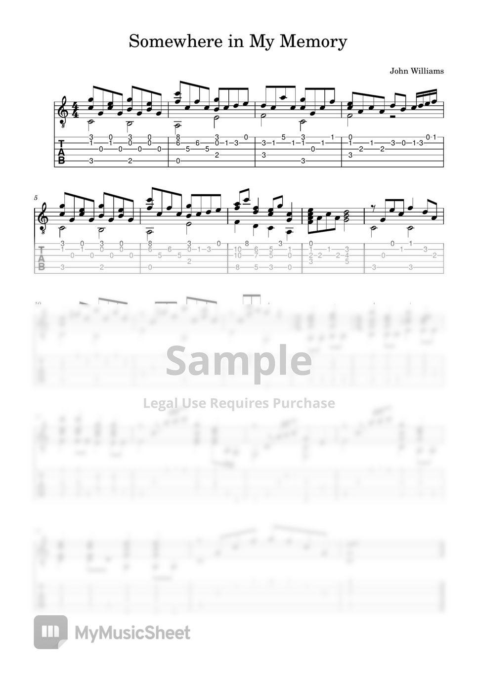 John Williams - Somewhere in My Memory Sheets by John Williams John Williams - Somewhere in My Memory Sheets by John Williams
