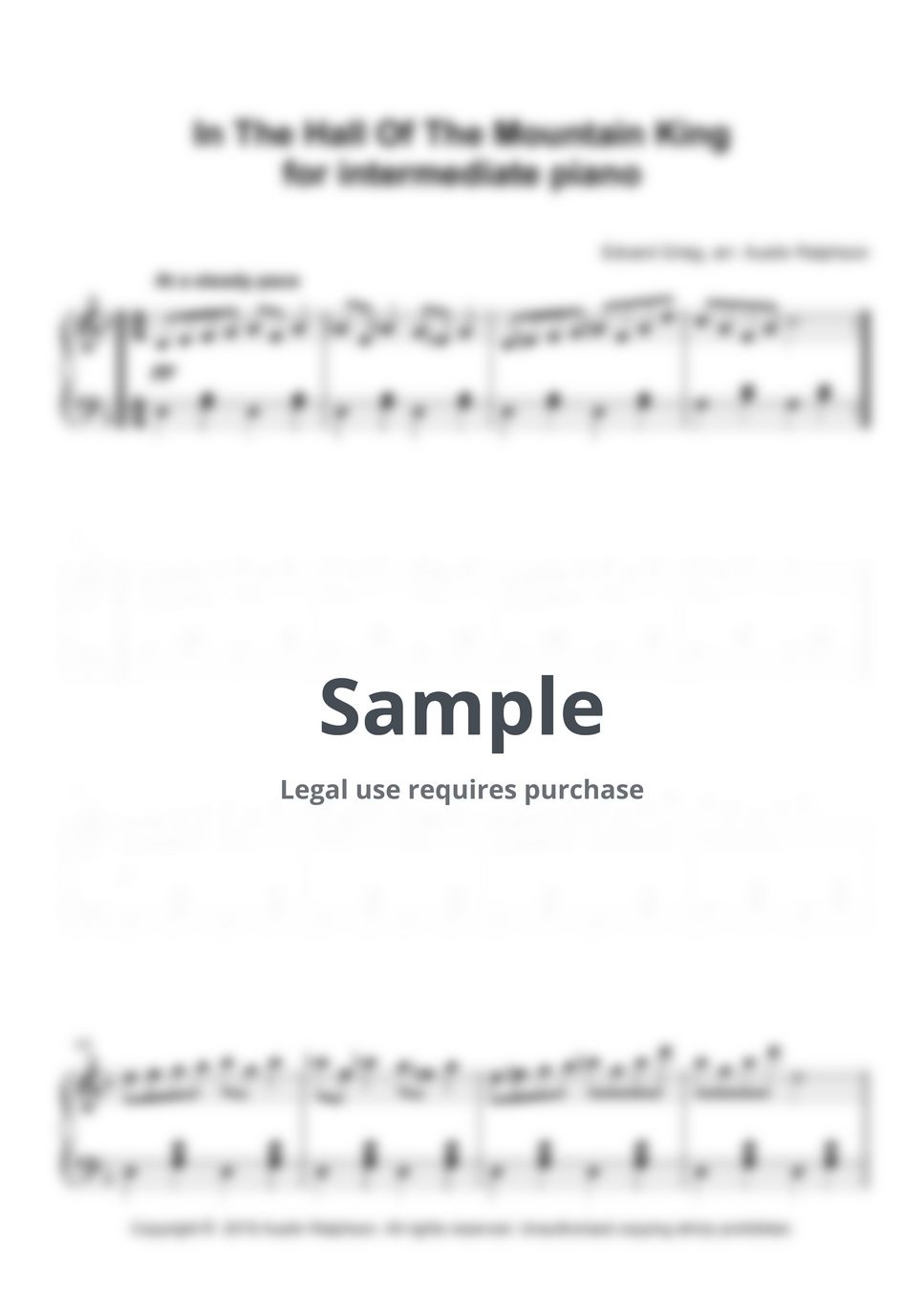 Edvard Grieg - In The Hall Of The Mountain King - for intermediate ...