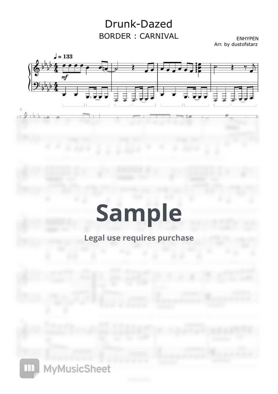 ENHYPEN - Drunk-Dazed Sheets by dustofstarz