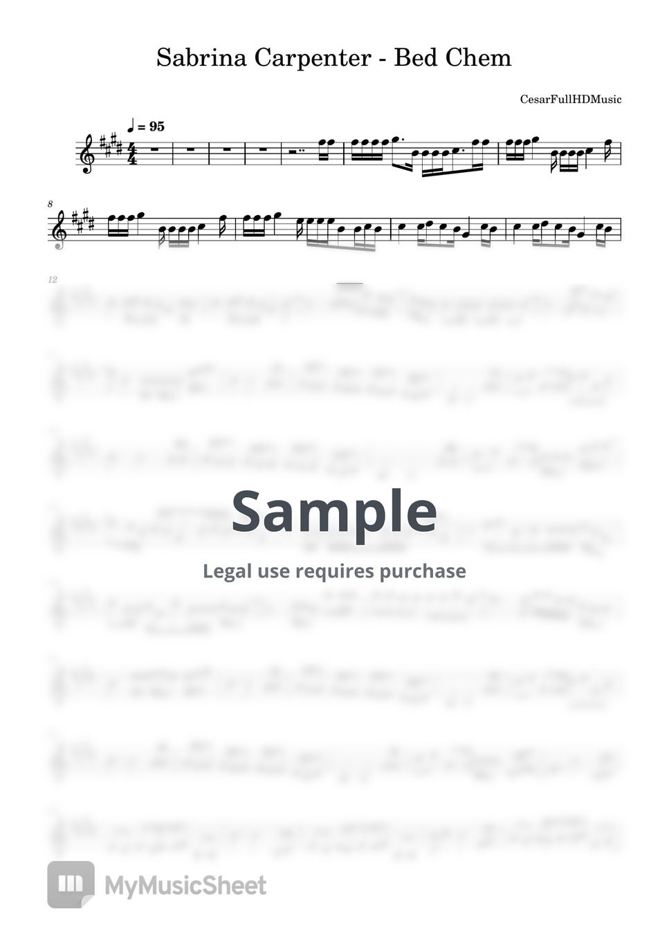 Sabrina Carpenter - Bed Chem Sheets