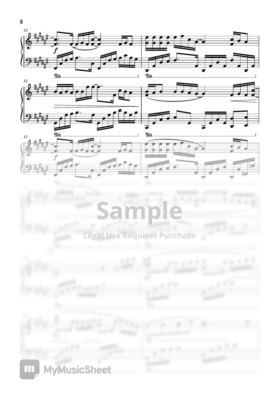 WEAN - Badbye Sheet Music by Our Garden