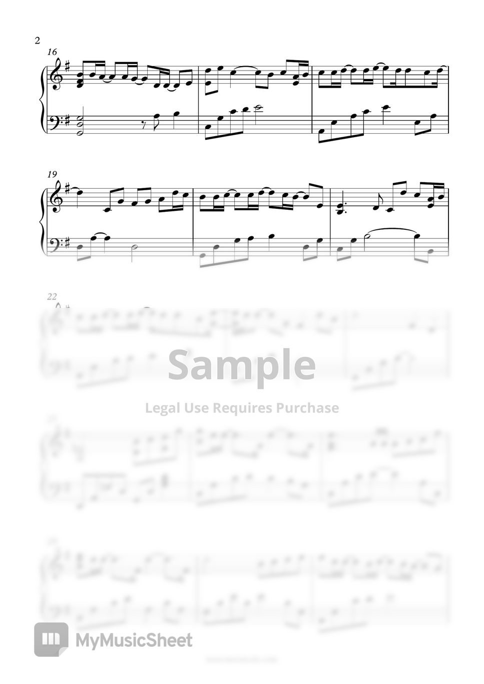 Yesung - Gray Paper (That Winter, the Wind Blows) Sheet Music by Nicole ...