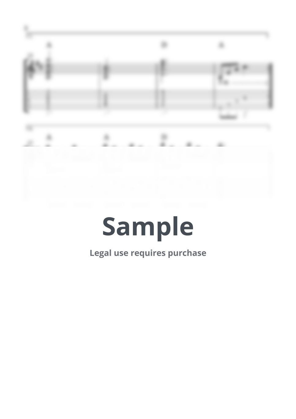 Leigh Harline - 星に願いを Tab + 1staff by Togawa