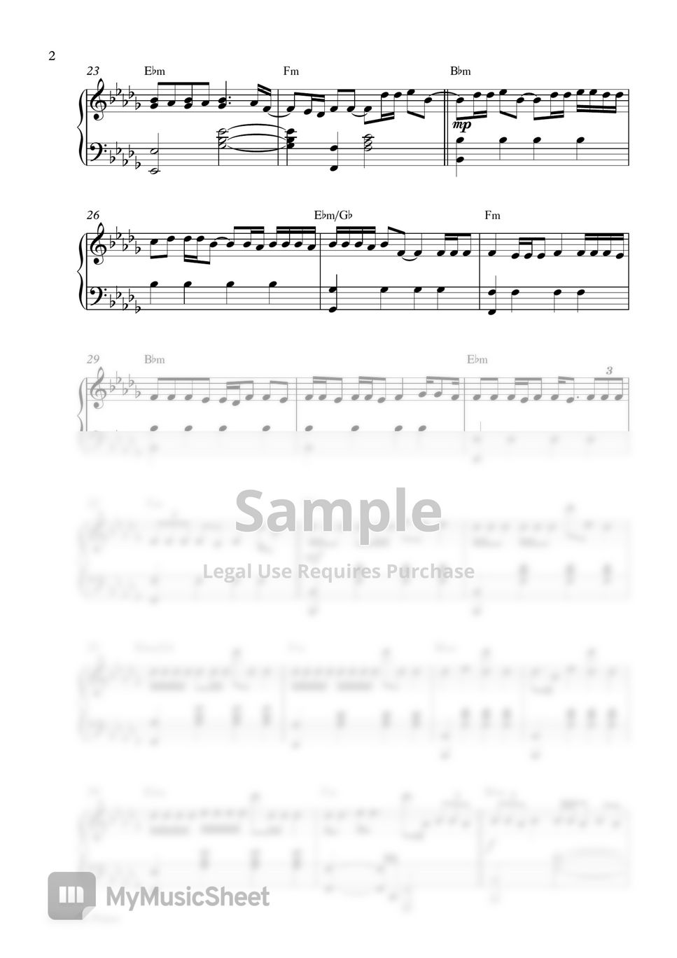 Roddy Ricch - The Box (Piano Sheet) Sheet Music by Pianella Piano