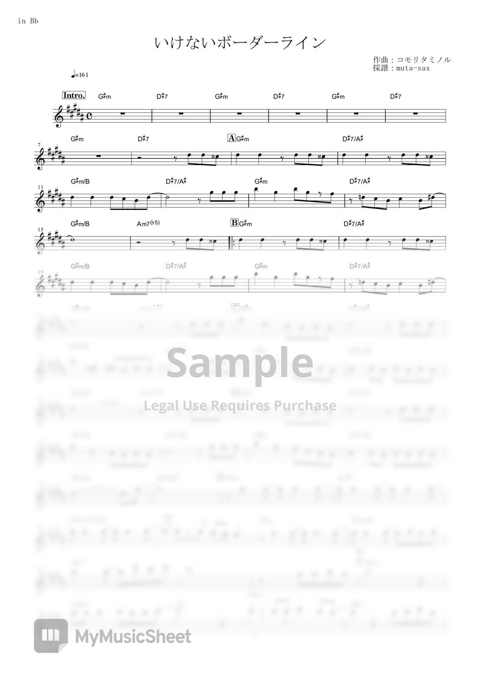 Macross Δ - Ikenai Borderline (in Bb) Hoja