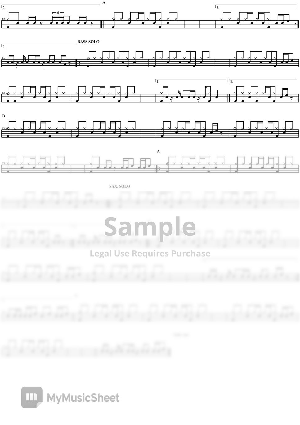 marcus miller - JUJU Sheet Music by COPYDRUM