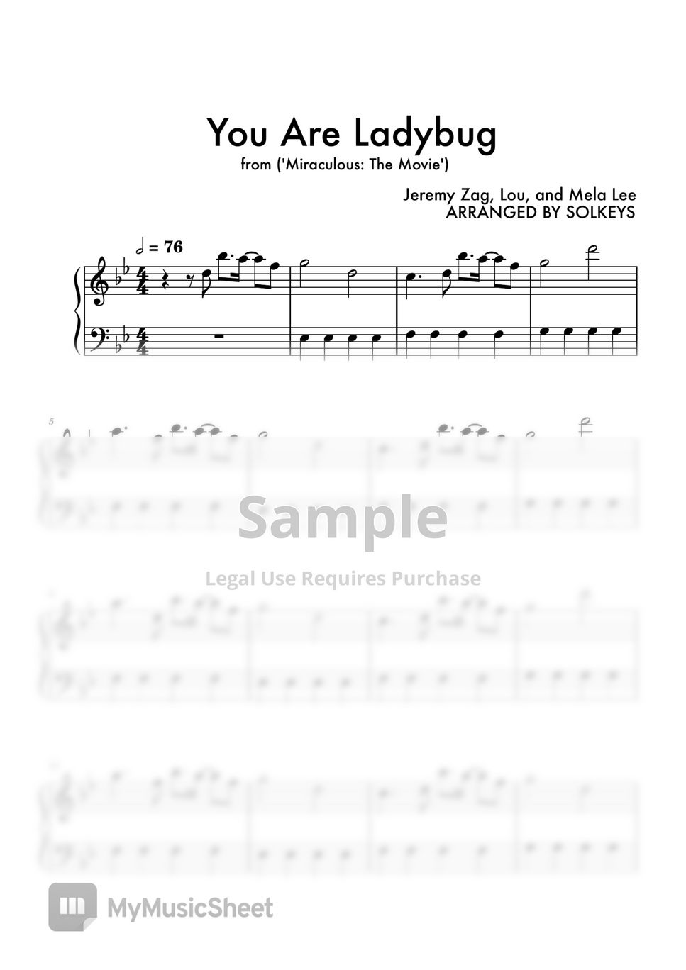 Jeremy Zag, Lou, and Mela Lee - You Are Ladybug Nuty by SolKeys