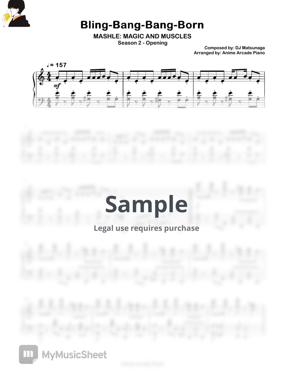 DJ Matsunaga - Bling-Bang-Bang-Born (from "MASHLE: Magic and Muscles ...