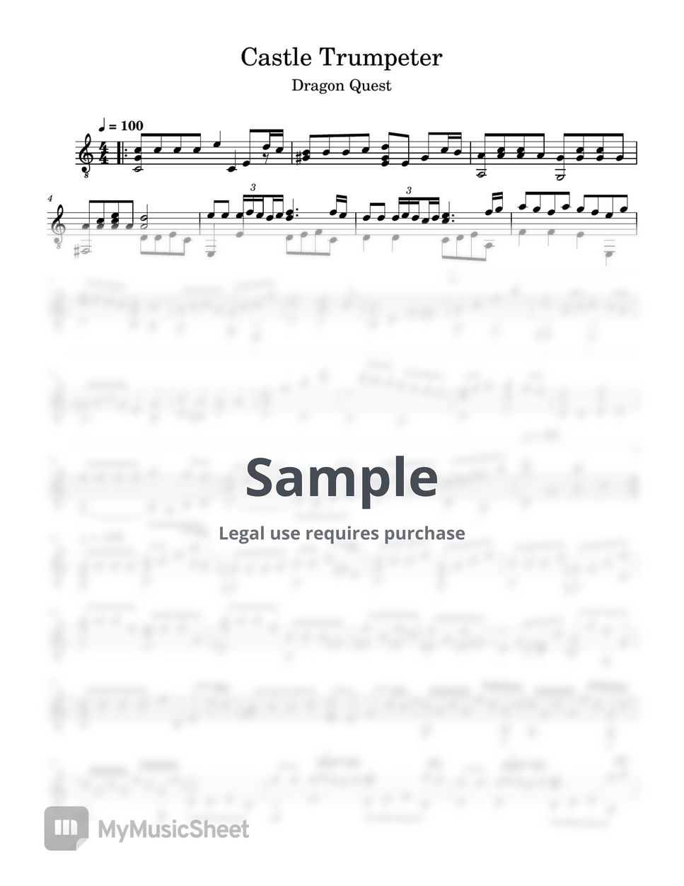 Koichi Sugiyama - Castle trumpeter / dragon quest 악보 by Camilo Grisales