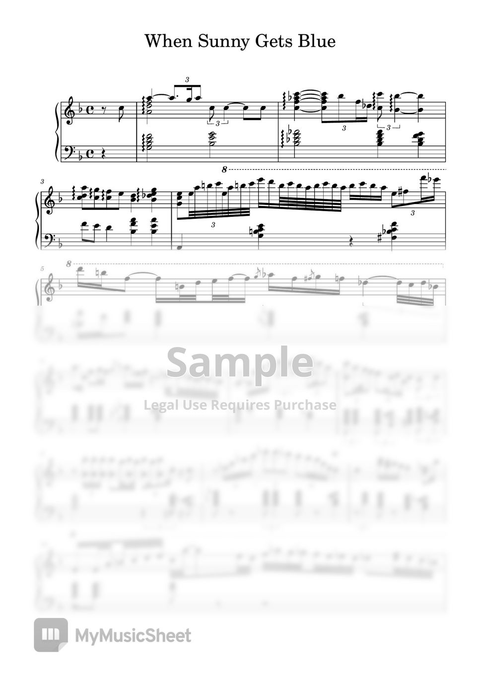 Mccoy Tyner - When Sunny Gets Blue Sheets by Dflat