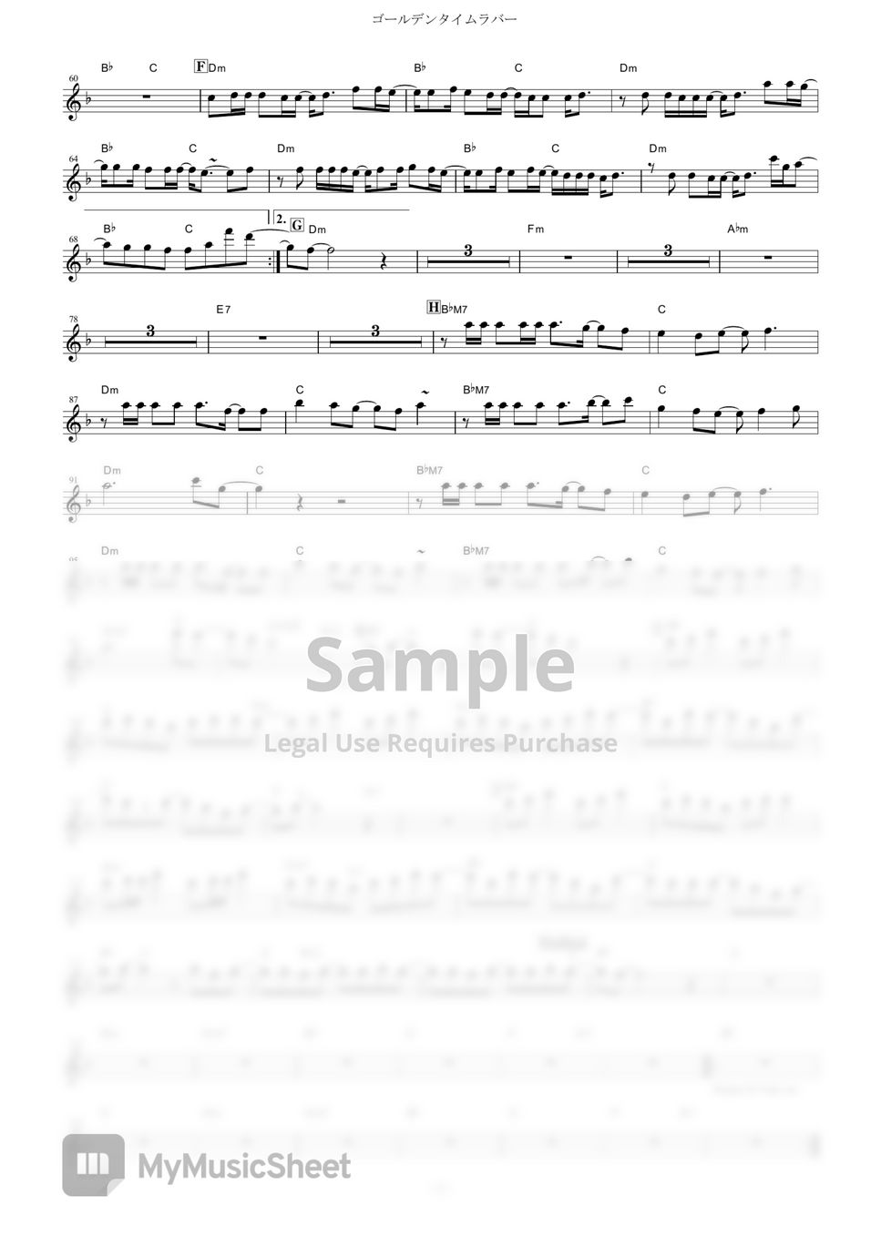 Fullmetal Alchemist: Brotherhood - Golden Time Lover (in Eb) Sheet by ...