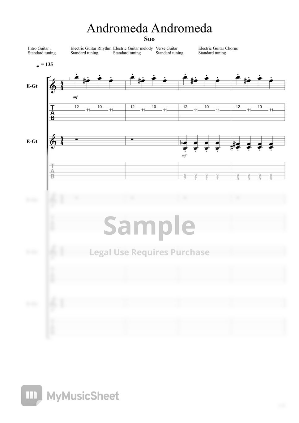 Sou and Eve - Andromeda Andromeda 楽譜 by Kevi Dziivichii