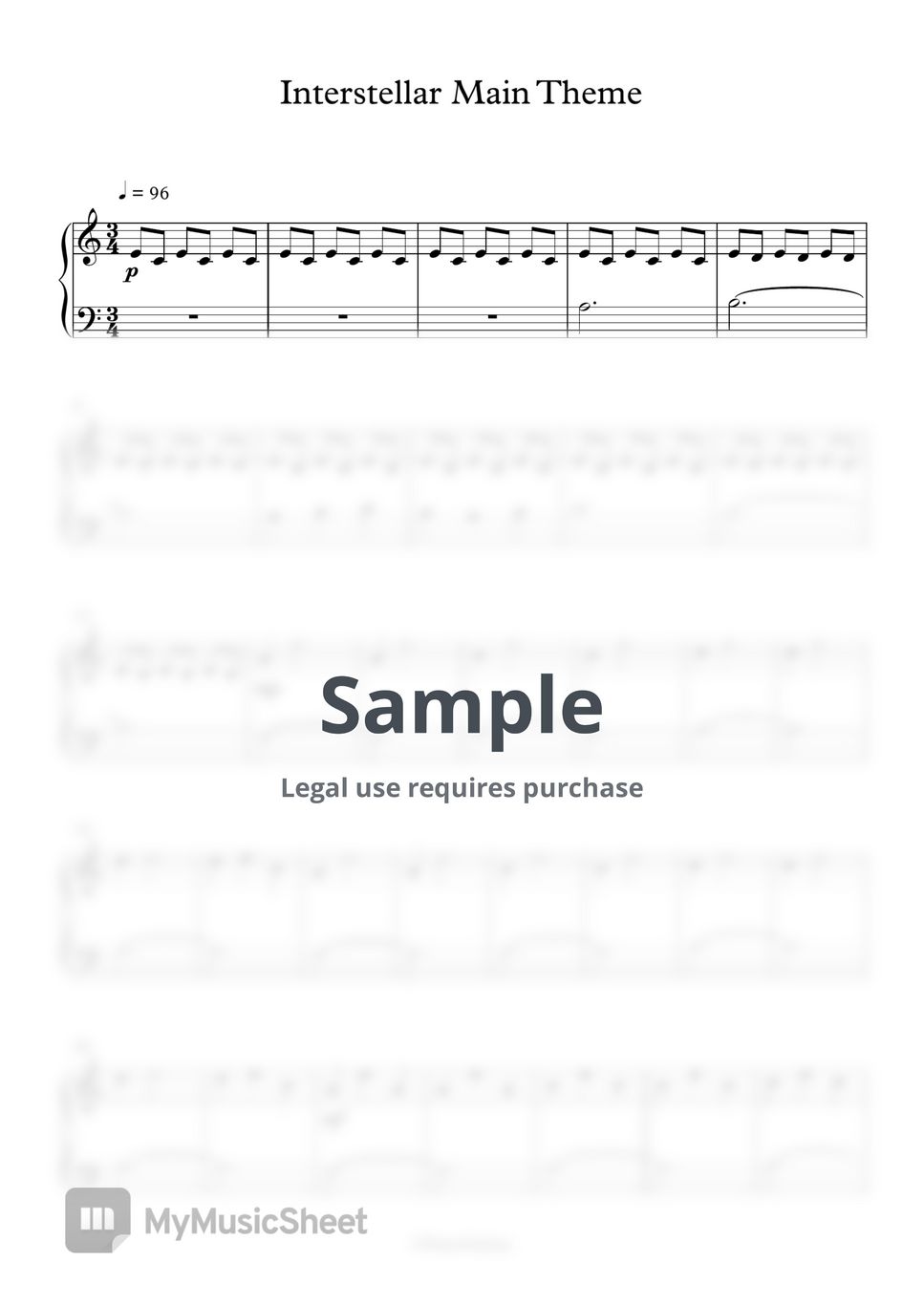 Interstellar - First Step (EASY) Sheet Music by PianoGenius