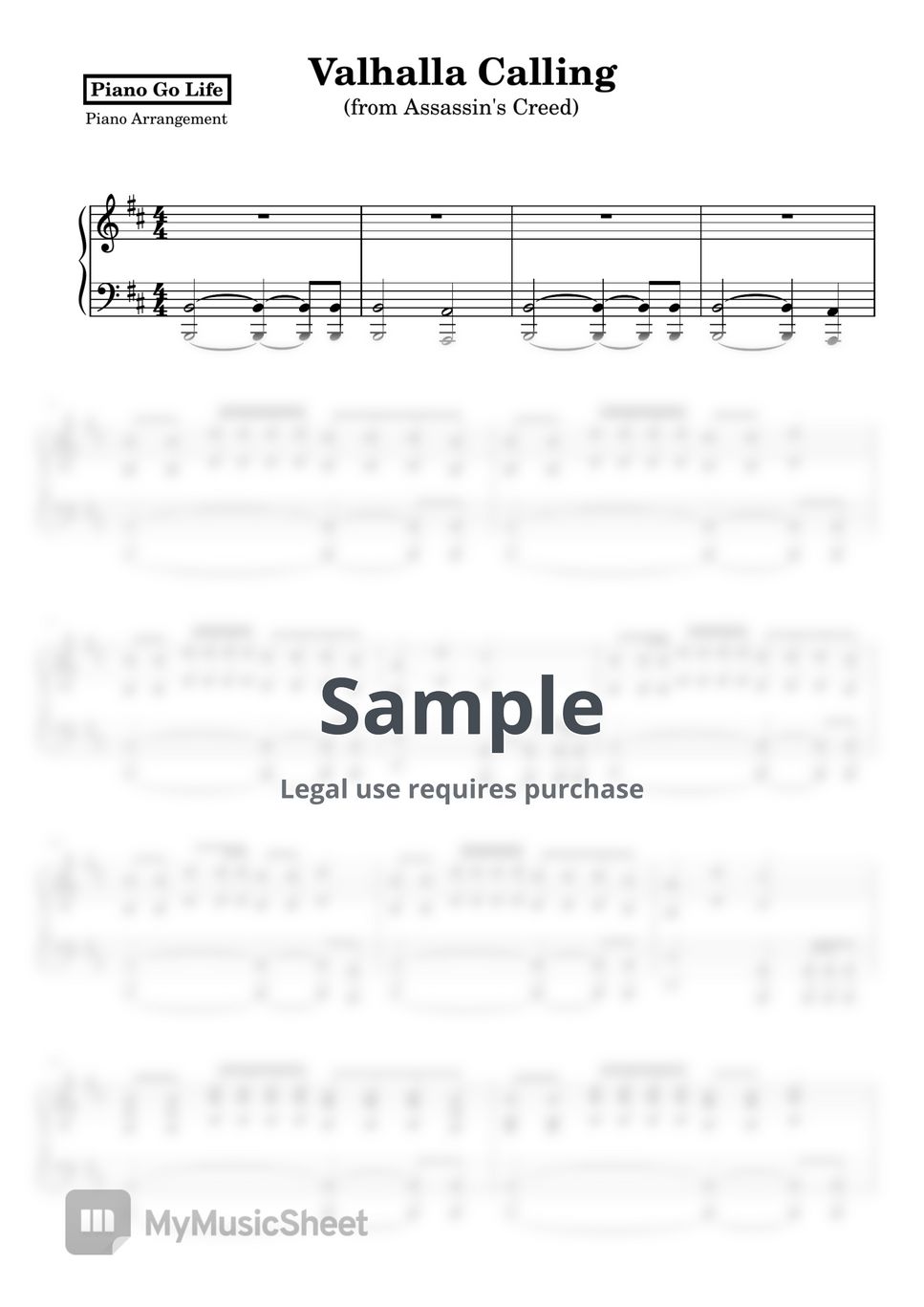 Assassin's Creed Valhalla - Valhalla Calling (Miracle Of Sound) Sheet ...