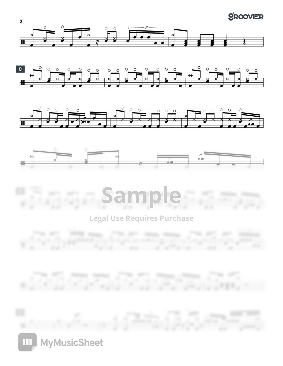 容祖儿 - 就讓這大雨全都落下 악보 by GROOVIER