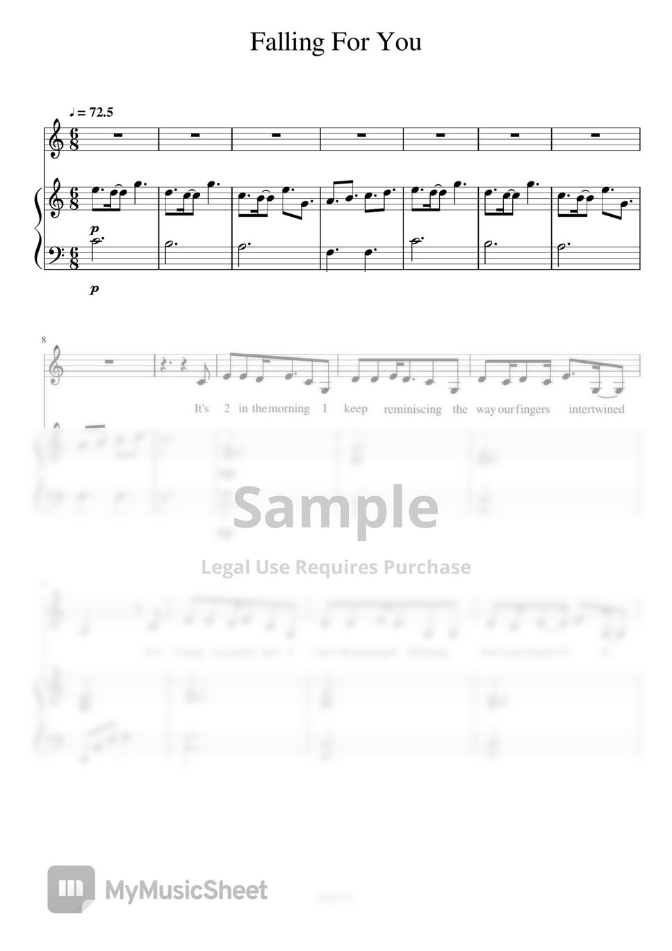 Emily Sie - Falling For You 악보 by Emily Sie