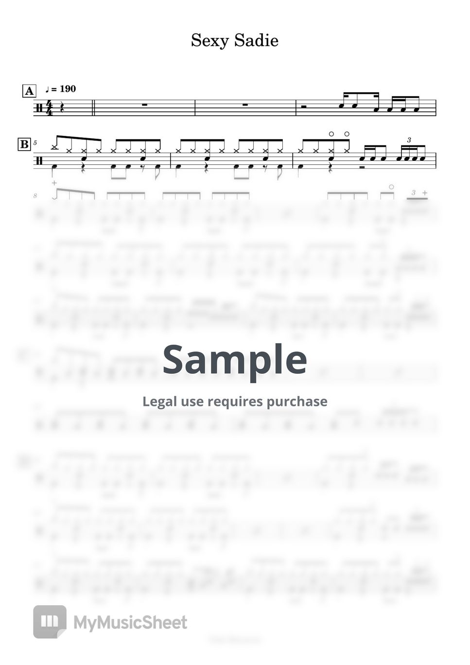 The Beatles - Sexy Sadie Sheets by Taiki Mizumoto