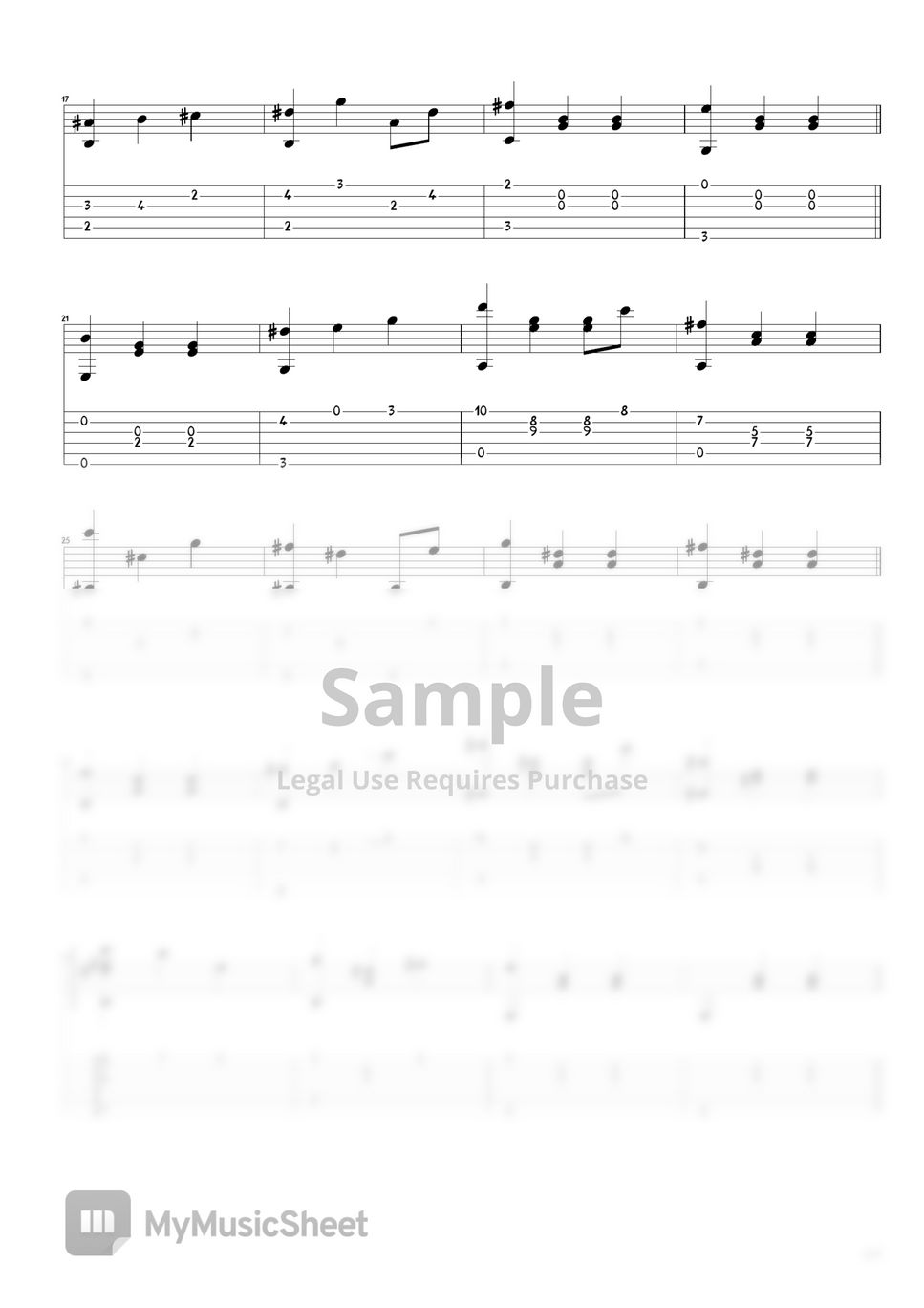 Lee Ji Soo - Cries And Whispers (Fingerstyle Guitar Tab) Acoustic ...