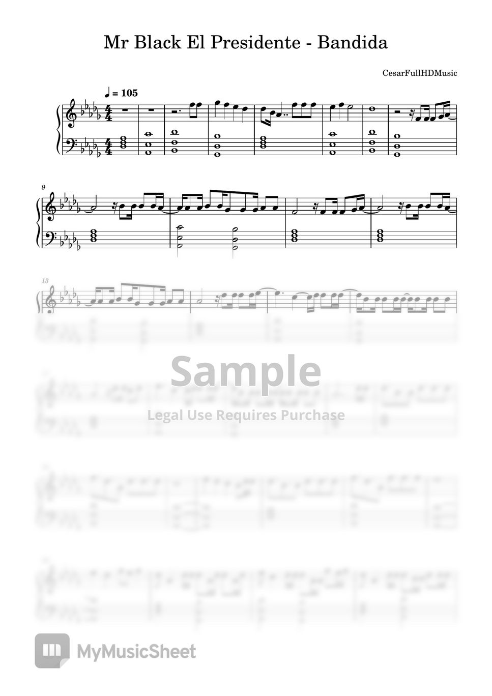 Mr Black El Presidente - Bandida Sheets