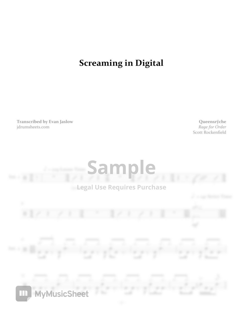 Queensrÿche - Screaming in Digital Sheets by Evan Jaslow
