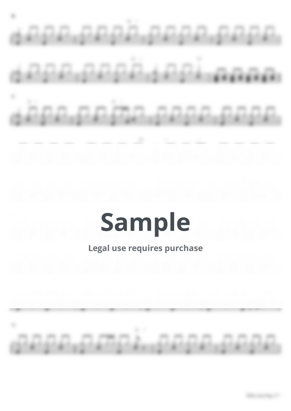 Michael Jackson (Drum cover by Jonathan Moffett) - Billie Jean Sheet ...