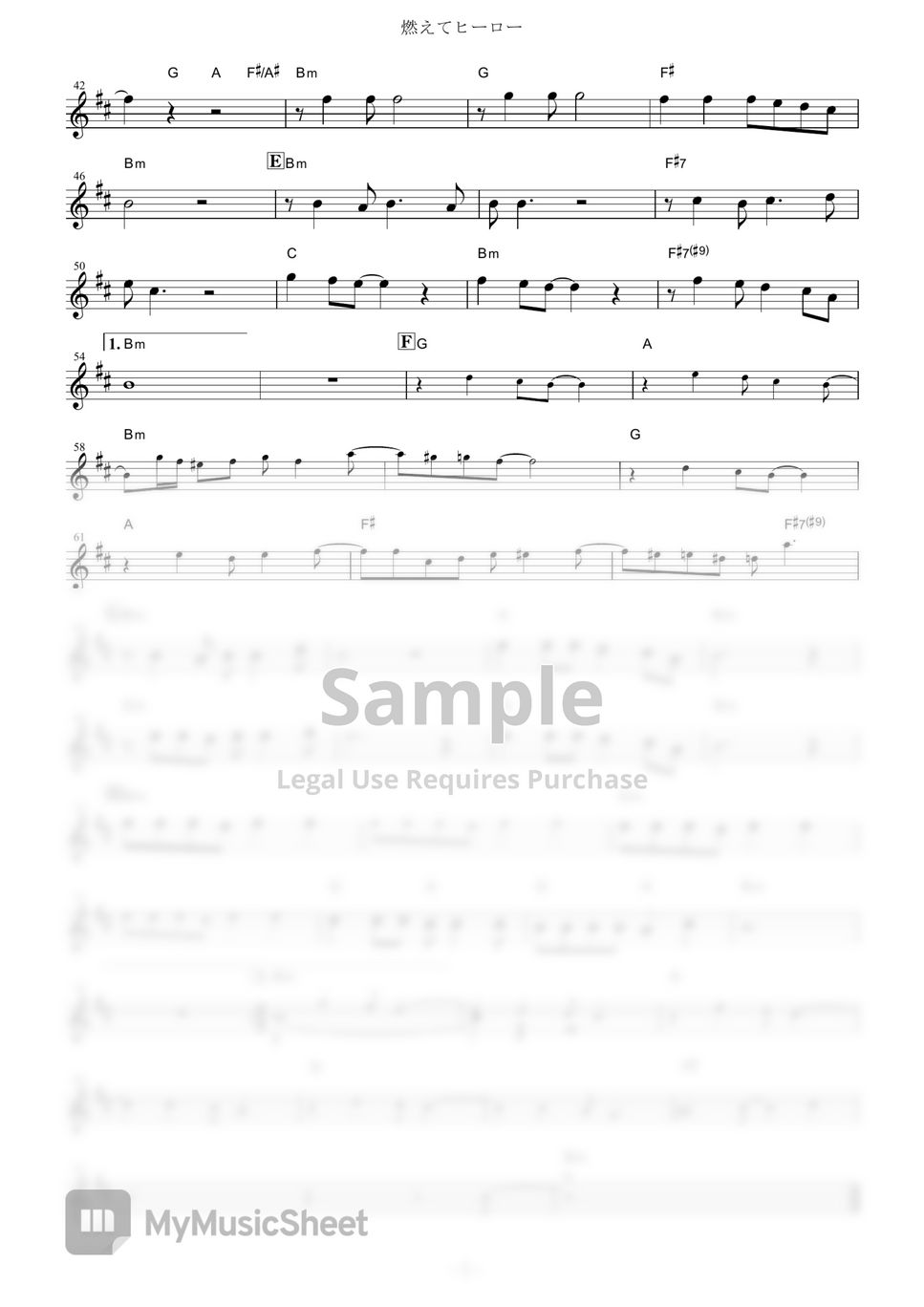 Hiroyuki Okita - Moete Hero (Captain Tsubasa / in Bb) Sheets by muta-sax