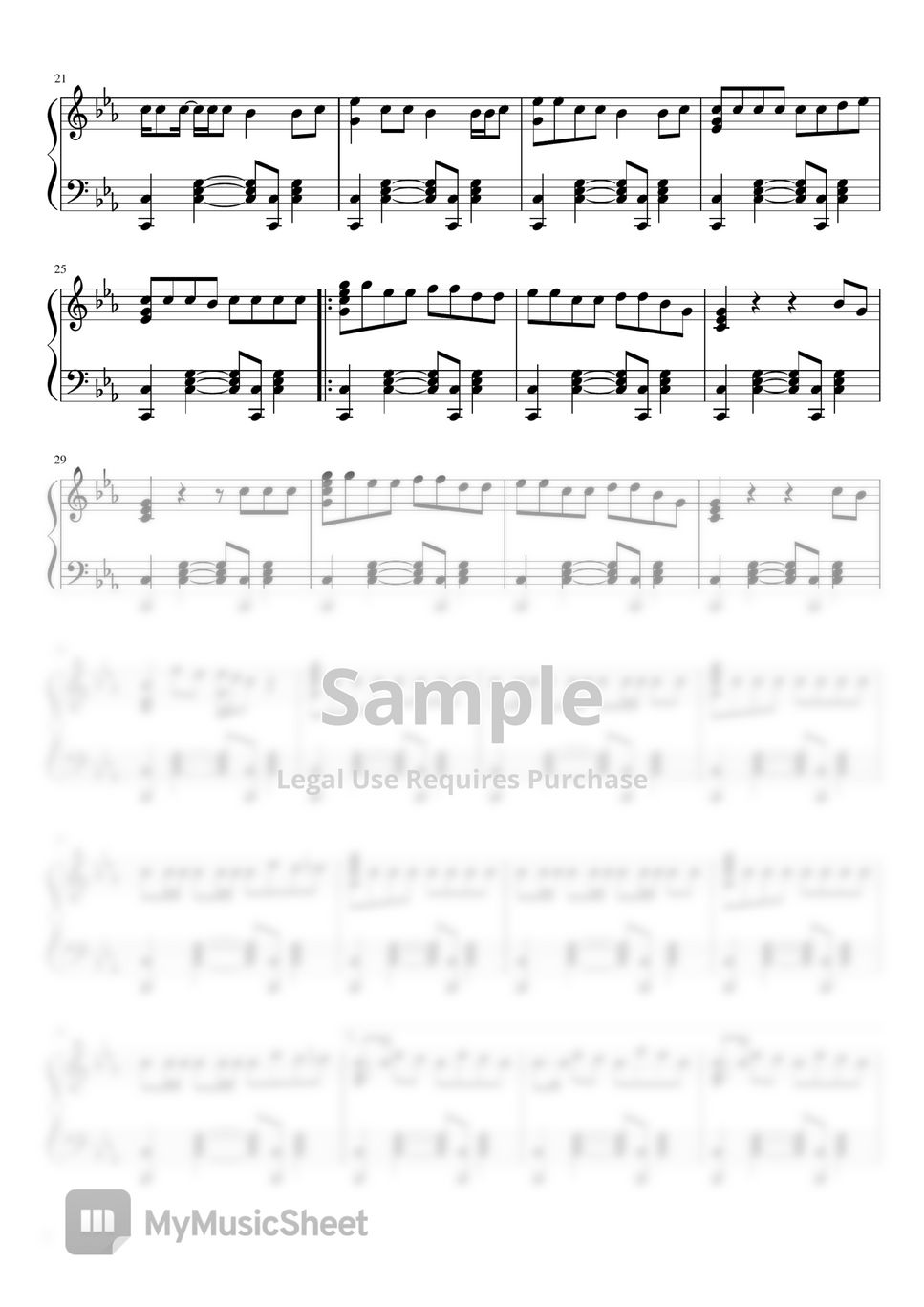 슈퍼주니어(SUPER JUNIOR) - 미스터 심플(Mr. Simple) Sheets by Moon. Laif