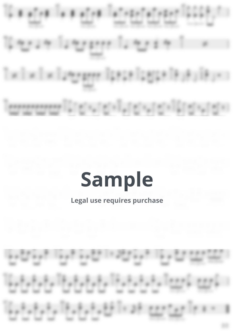 ToNick - 張飛留俾我 Sheets by Drumscore_