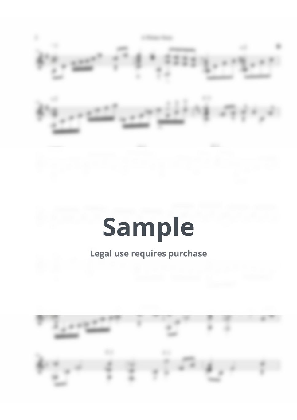 Remedios - A Winter Story (Guitar Solo) - Remedios (Love Letter OST) Sheets by Hyunkyu Kim