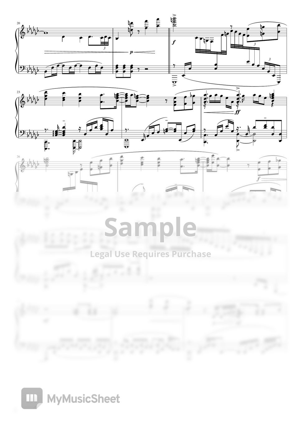 TIA RAY - Starfall - Honkai Impact 3rd OST (Piano Arr.) Sheet Music by ...