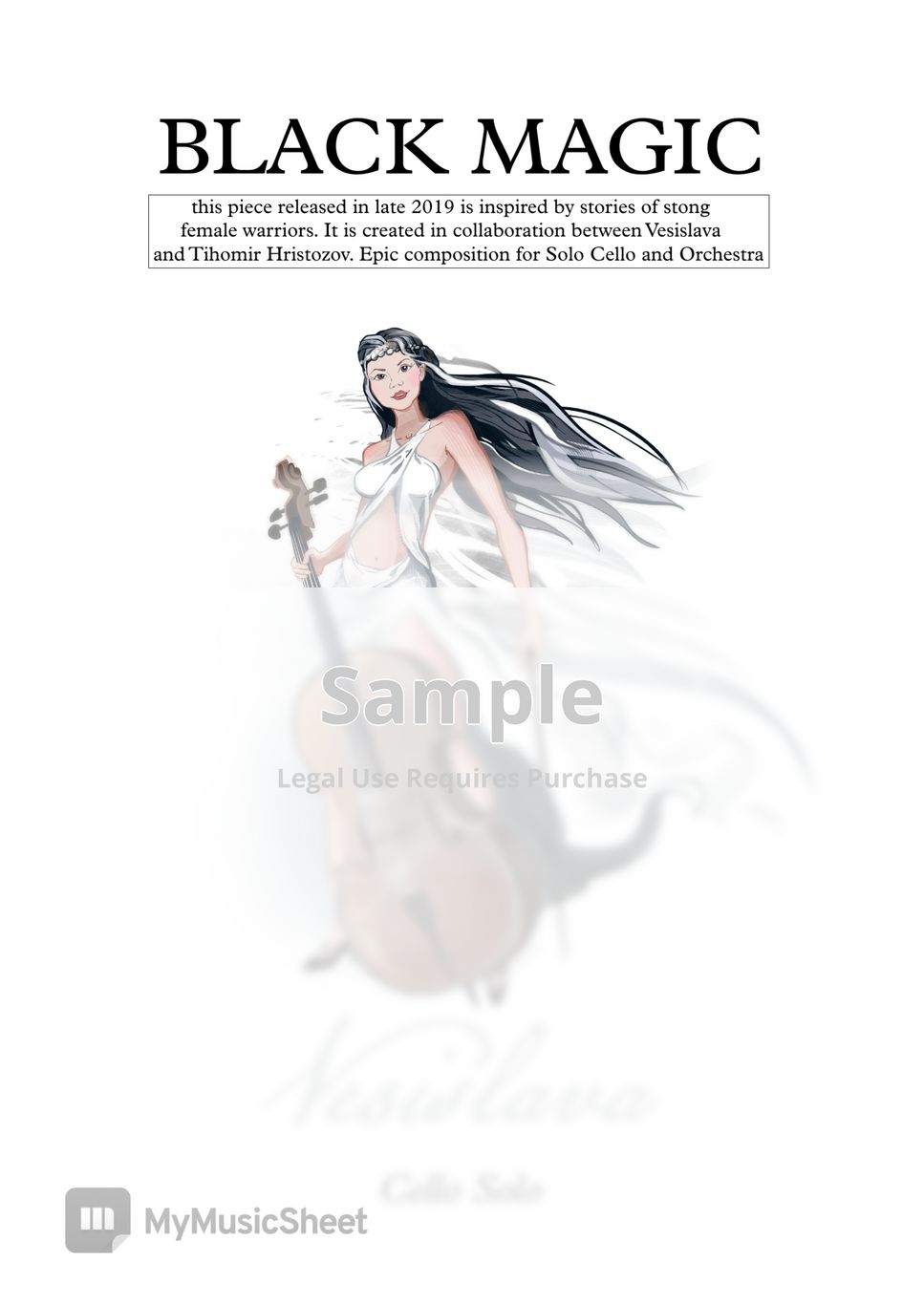 Vesislava Todorova - Black Magic (Cello Solo) Sheet Music