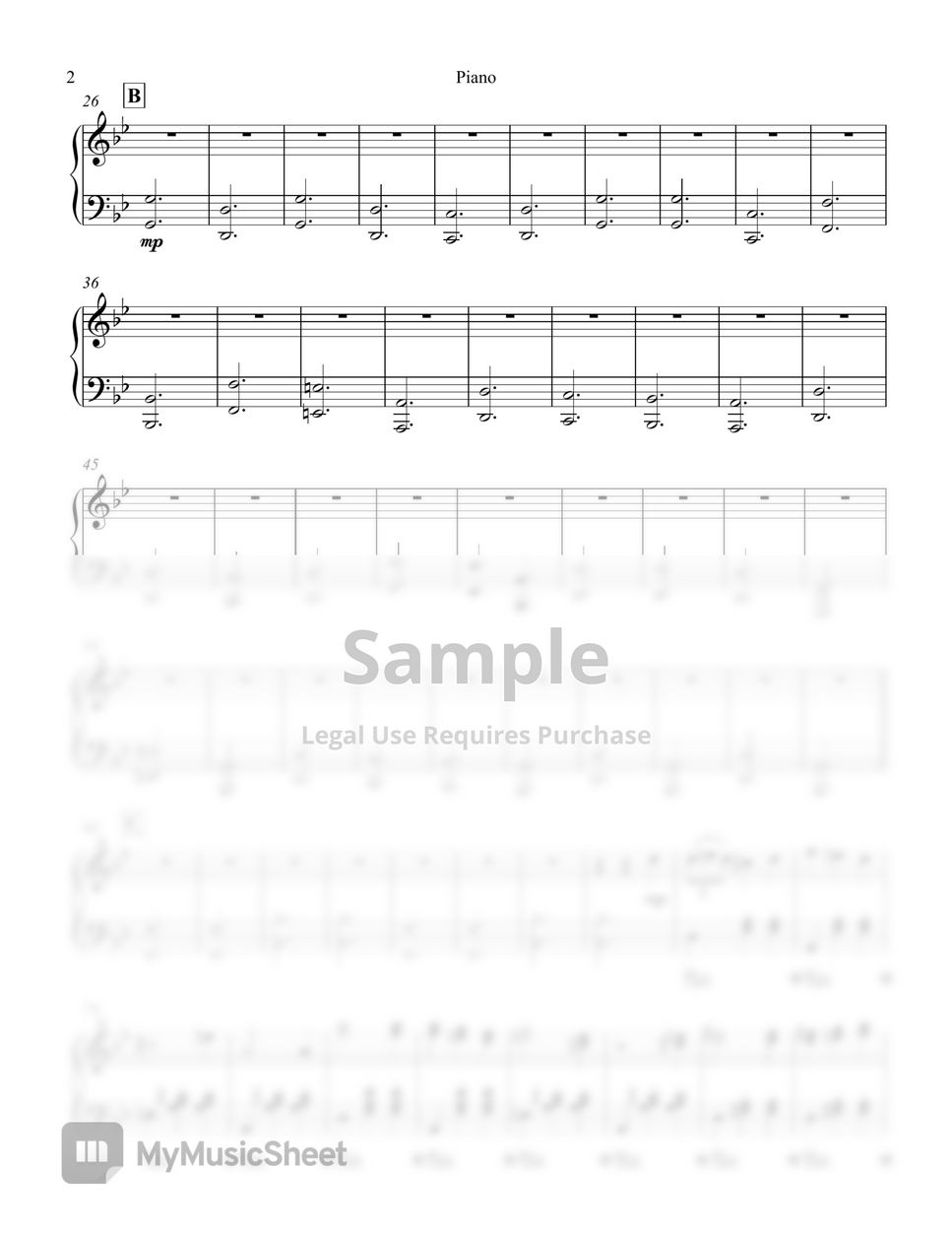 Joe Hisaishi Merry Go Round Of Life For Orchestra Piano Solo Part
