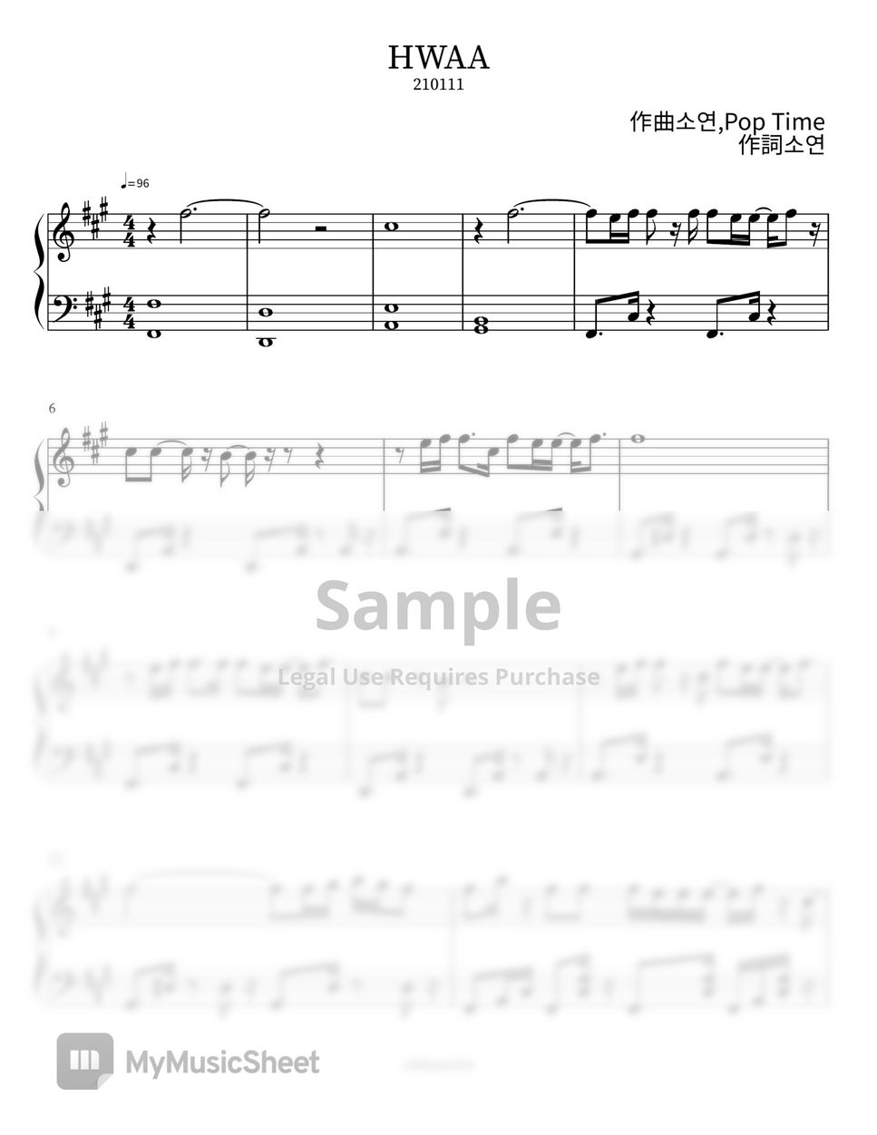 (G)I-DLE((여자)아이들) - Hwaa(火花화) Sheets by chihyun416