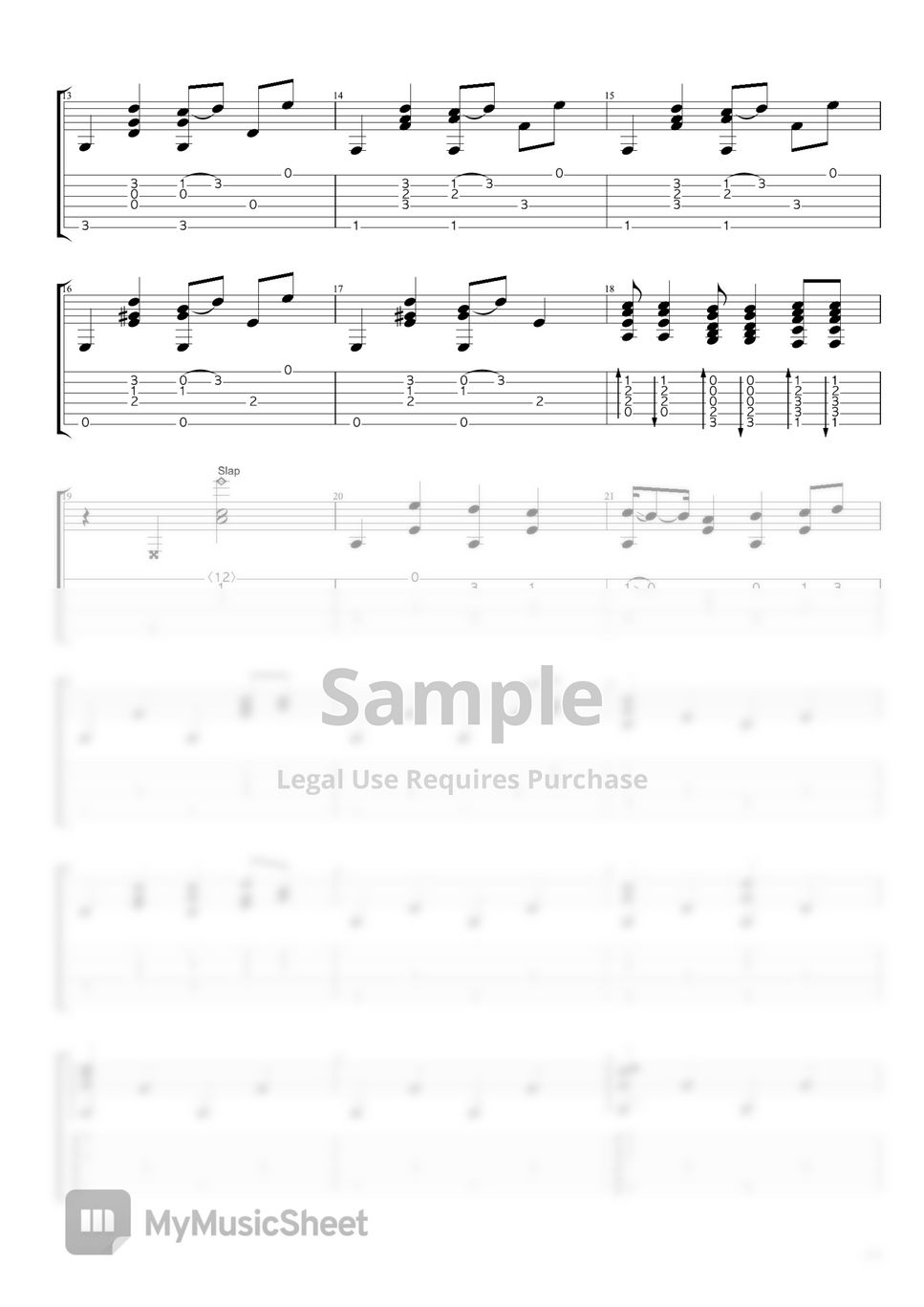 Death Note - "The World (fingerstyle) Sheets by eddie van der meer