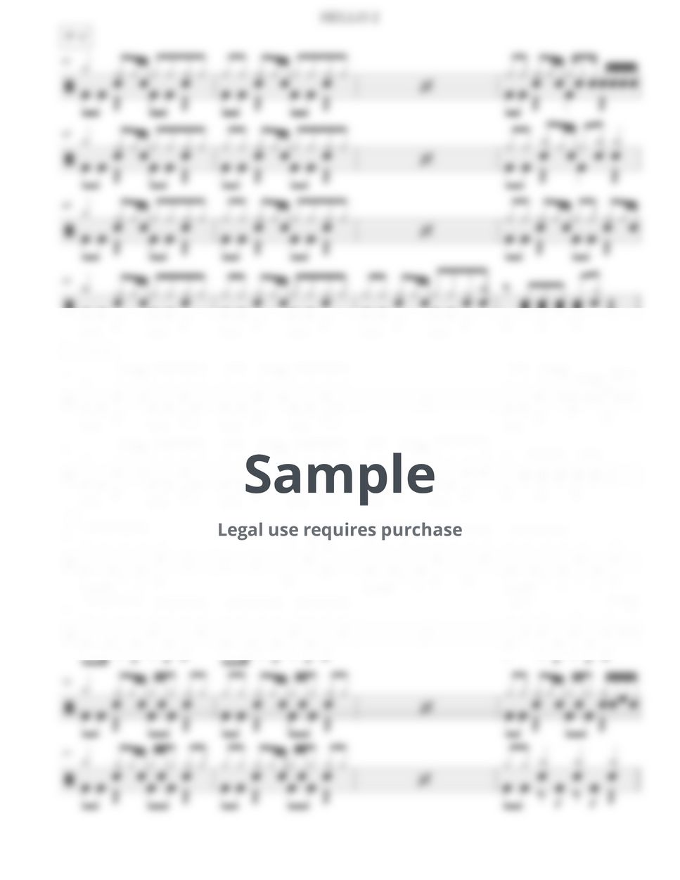 SCANDAL - HELLO 악보 by Arkadia Drums