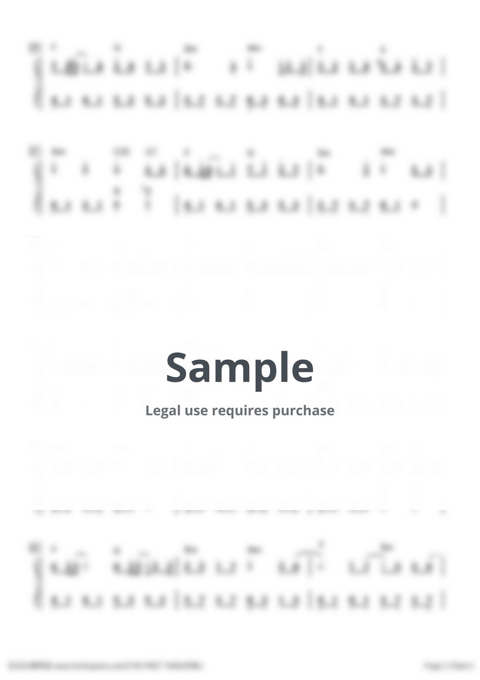 Ayase - [簡譜]-LiSA+Uru - THE FIRST TAKE(再會)(附和弦) Sheet Music by pichia