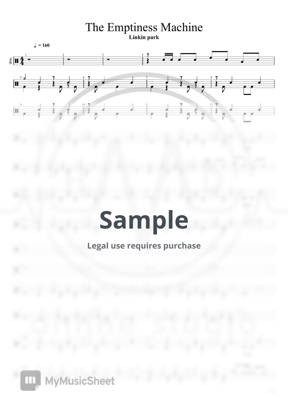 Linkin Park - The Emptiness Machine Sheet Music