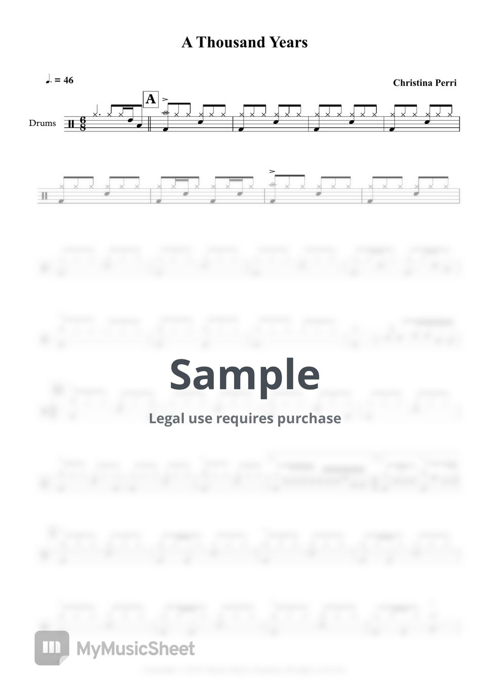 Christina Perri - 167. A Thousand Years 악보 by Simon Music Academy