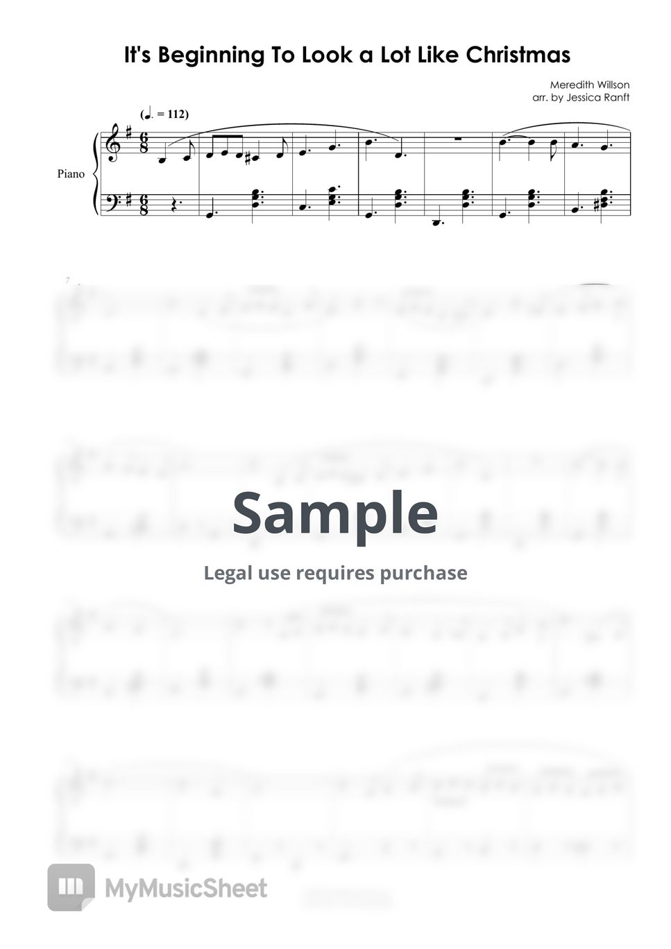 Meredith Willson - It's Beginning To Look a Lot Like Christmas Sheets ...