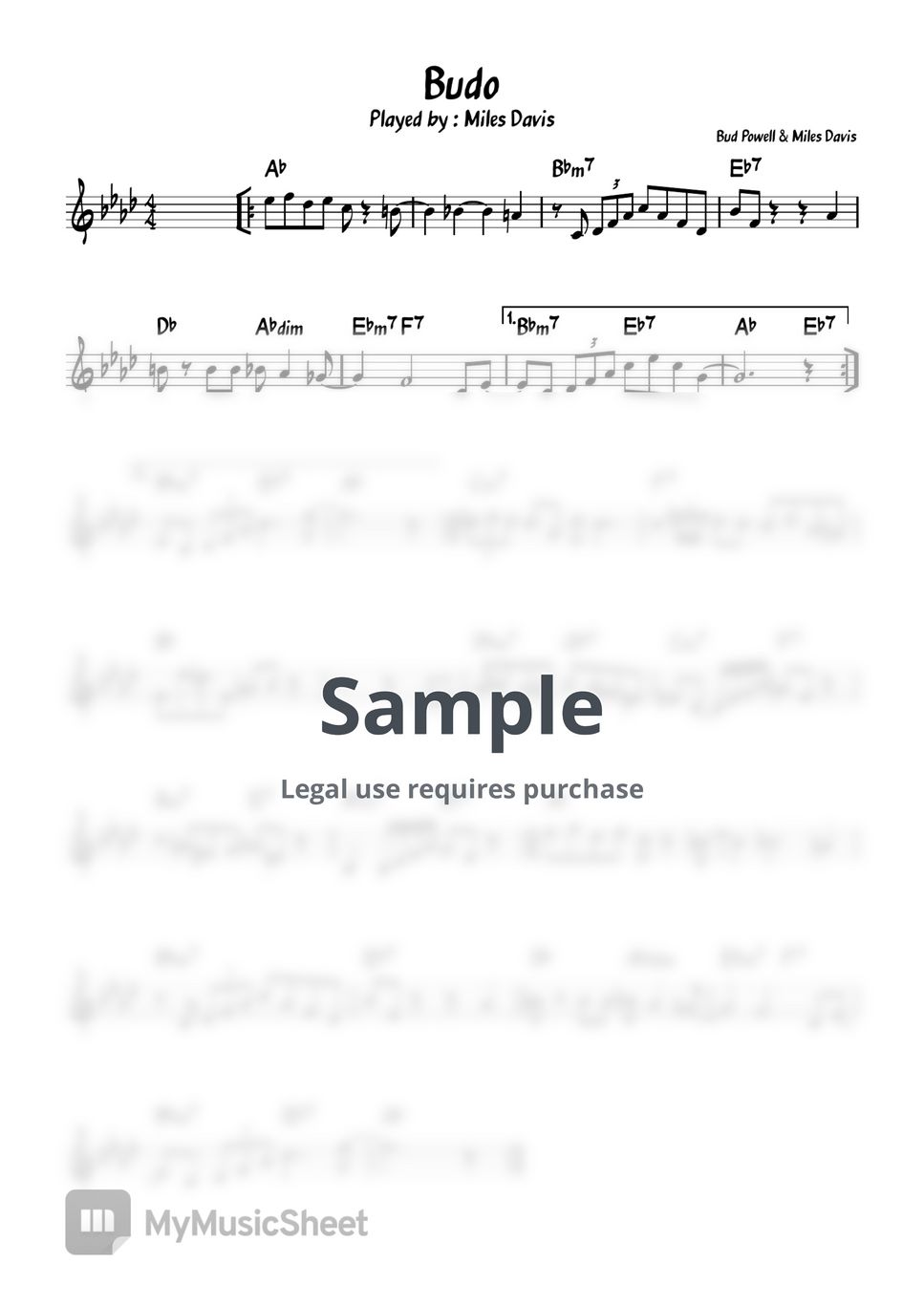 Bud Powell & Miles Davis - Budo Sheets by Won, Jong Hwa