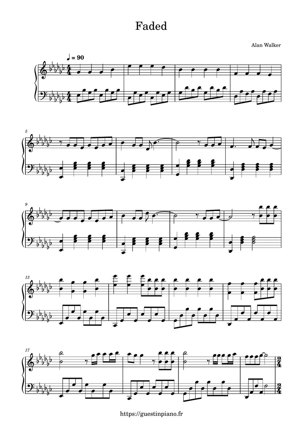 Alan Walker - Faded Nuty by GuestinPiano